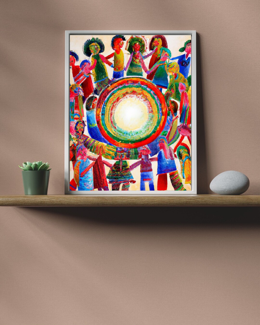 Diversity Inclusion Art Print, AI Generated Wall Decor (digital ...