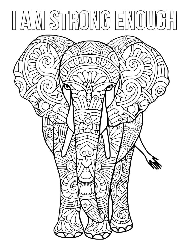 Therapy Coloring Affirmation Pages, Therapy Tool, Self-help Resource ...