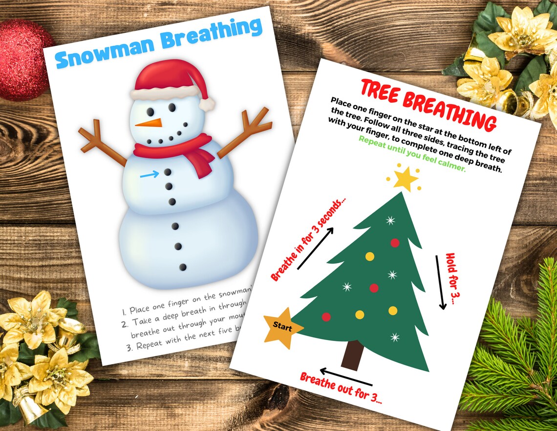 Breathing Exercise Cards, Mindfulness for Toddlers and Young Kids ...