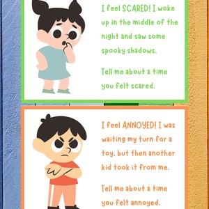 Emotion Learning Cards for Toddlers and Young Kids, Parent Tools ...