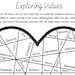 Values Coloring Worksheet, Therapy Tool, Self-help Resource, Printable ...