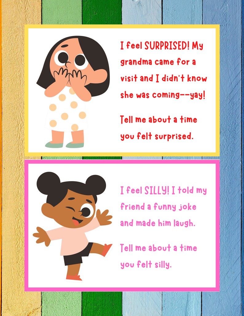 Emotion Learning Cards for Toddlers and Young Kids, Parent Tools ...