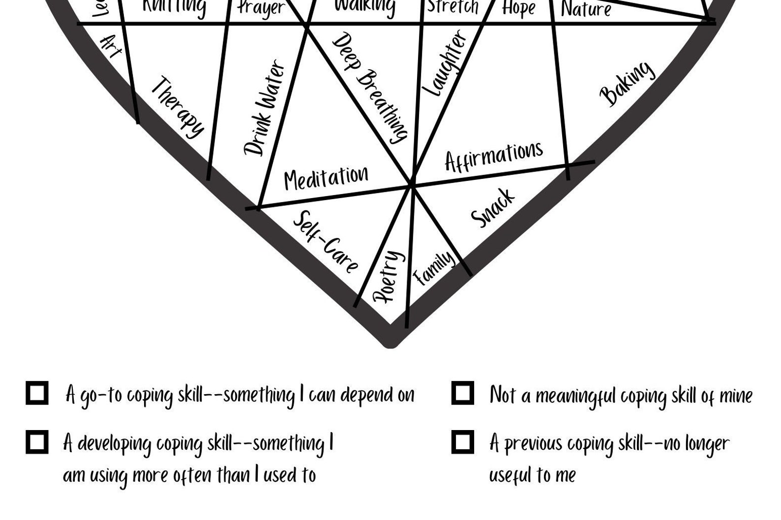 Coping Skills Coloring Worksheet, Therapy Self-help Tool (printable) - Etsy