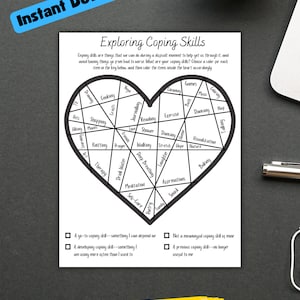 Values and Feelings Therapy Coloring Mandala Worksheet, Therapy Tool ...