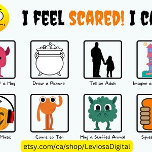 Halloween Emotion Coping Cards for Toddlers, Feelings Chart (PDF ...