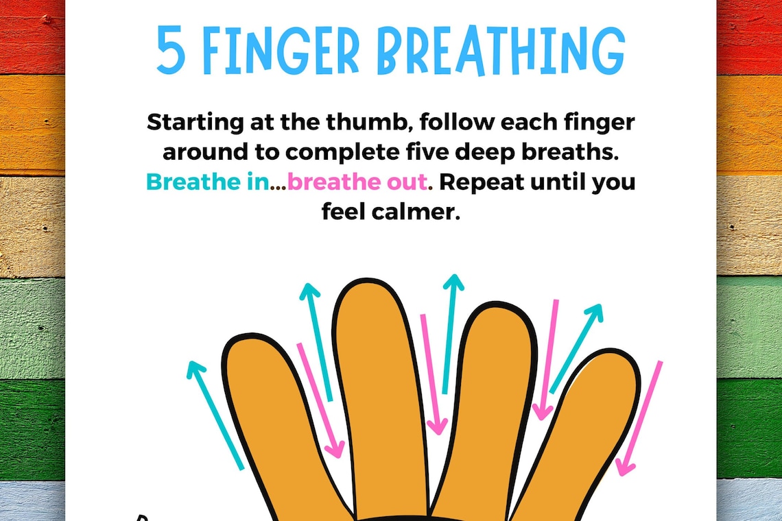 Breathing Exercise Kids, Mindfulness, Calm Corner, Kids Coping Tool ...