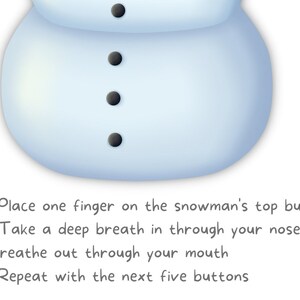 Snowman Breathing Exercise, Mindfulness for Toddlers and Young Kids ...