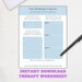 Goal Setting Therapy Worksheet, Therapy Tool, Goal Focused Therapy ...