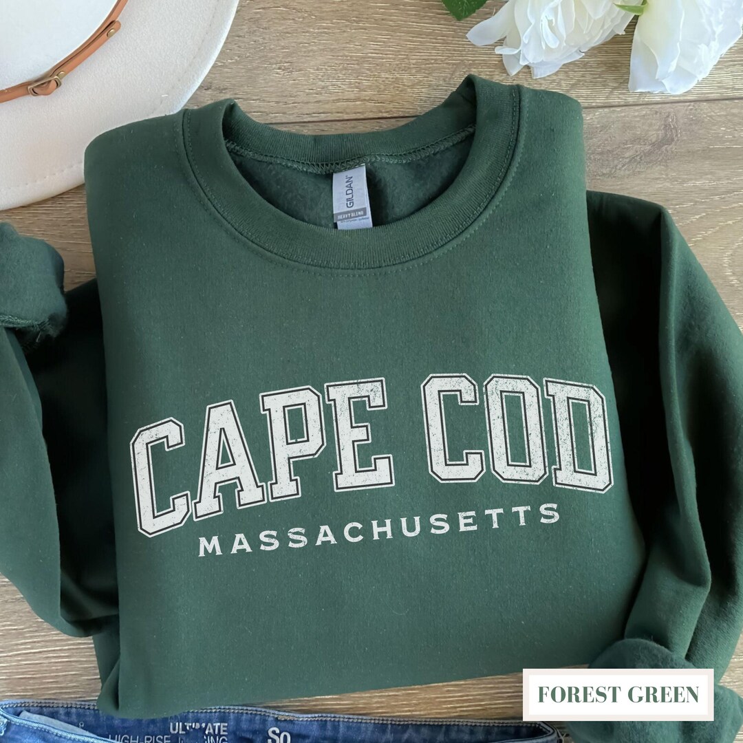 Cape Cod Massachusetts Sweatshirt, Coastal Crewneck, Beach Bachelorette ...