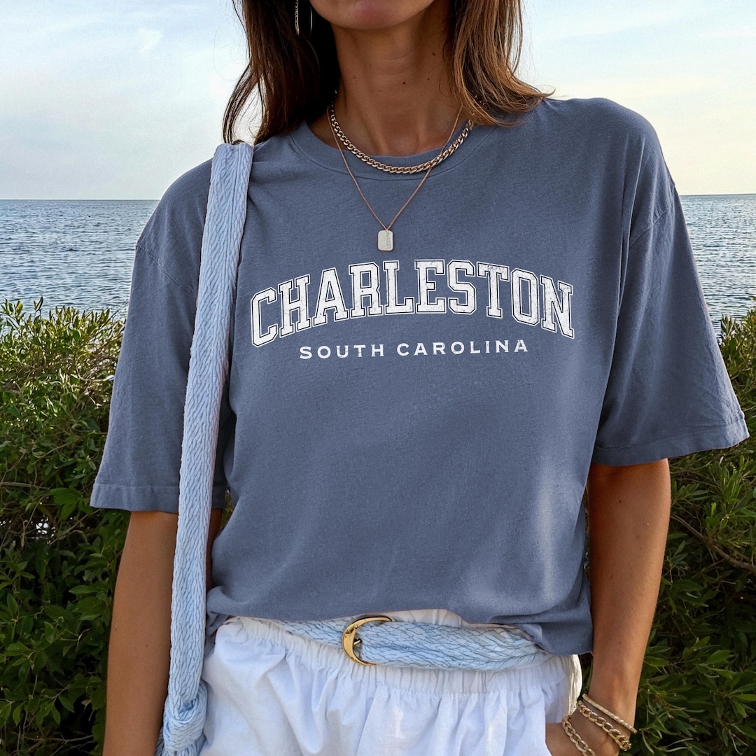 Charleston South Carolina Shirt, Comfort Colors - Etsy
