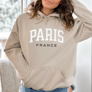 Paris France Hoodie, Paris Sweatshirt, Vacation Hoodie, Vintage Look ...