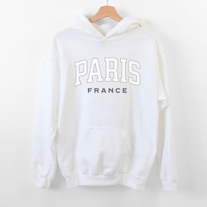 Paris France Hoodie, Paris Sweatshirt, Vacation Hoodie, Vintage Look ...
