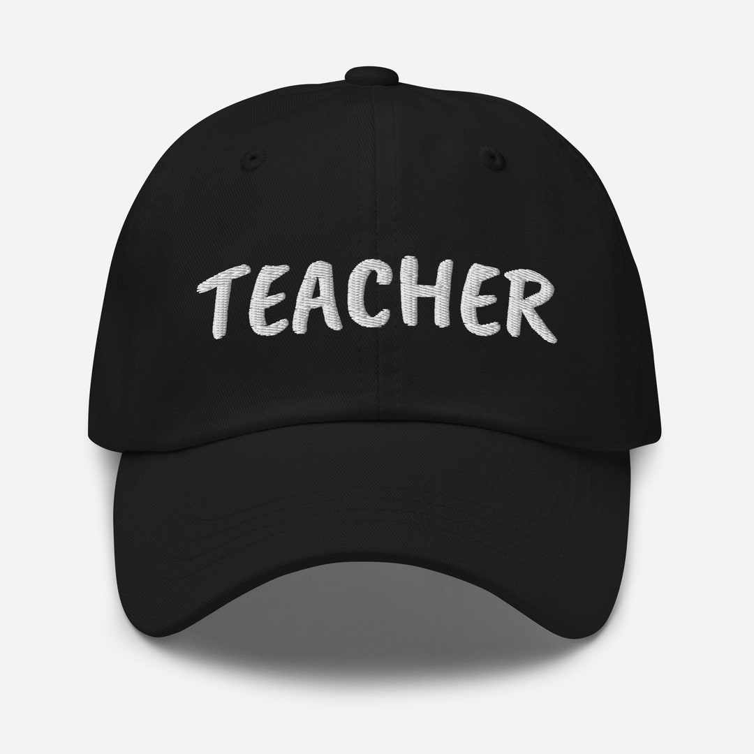 Gift for Teacher , Teacher Printed on Hat, Hat Says Teacher, Teacher ...