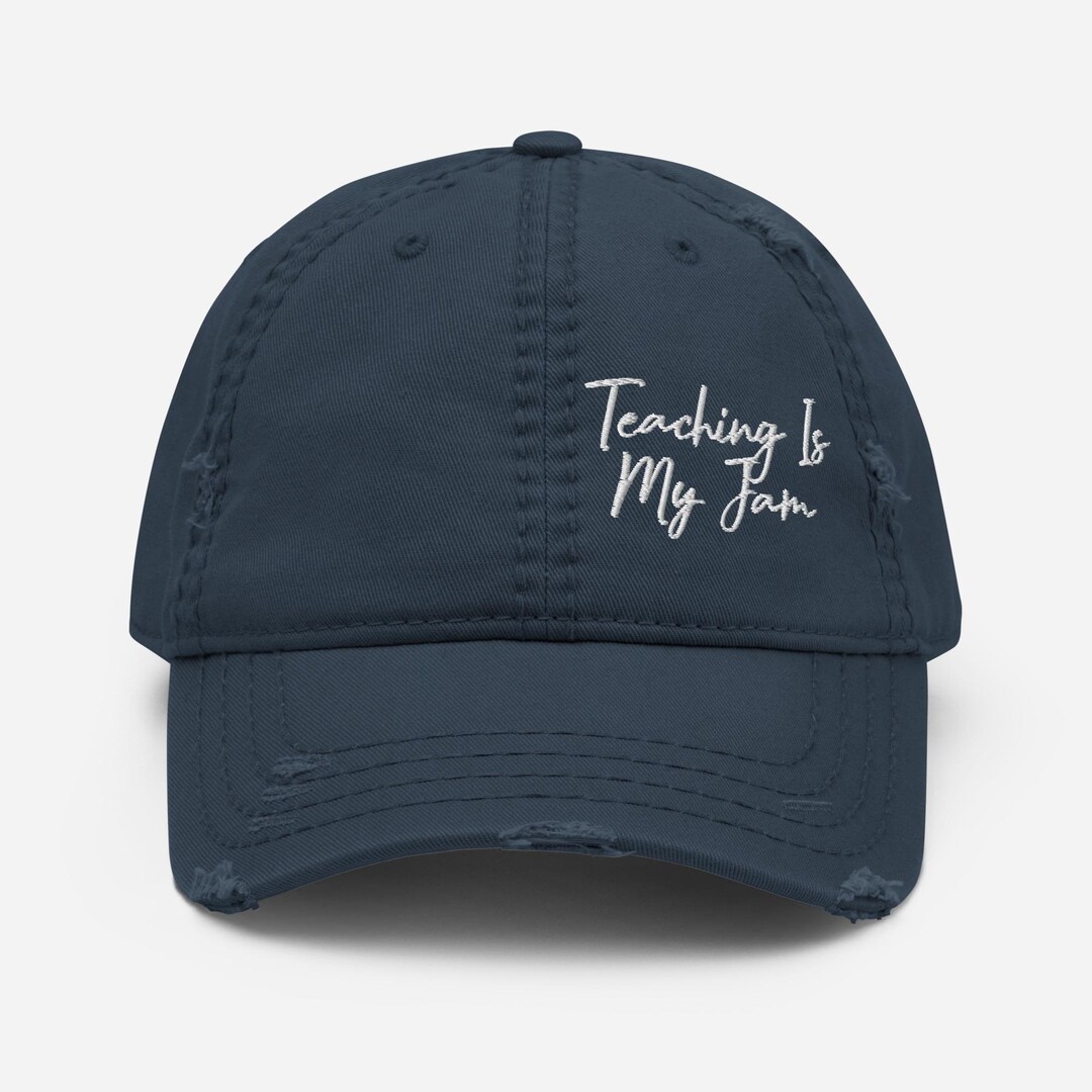 Teaching is My Jam Distressed Hat, Teachers Hat, Gift for Educator ...