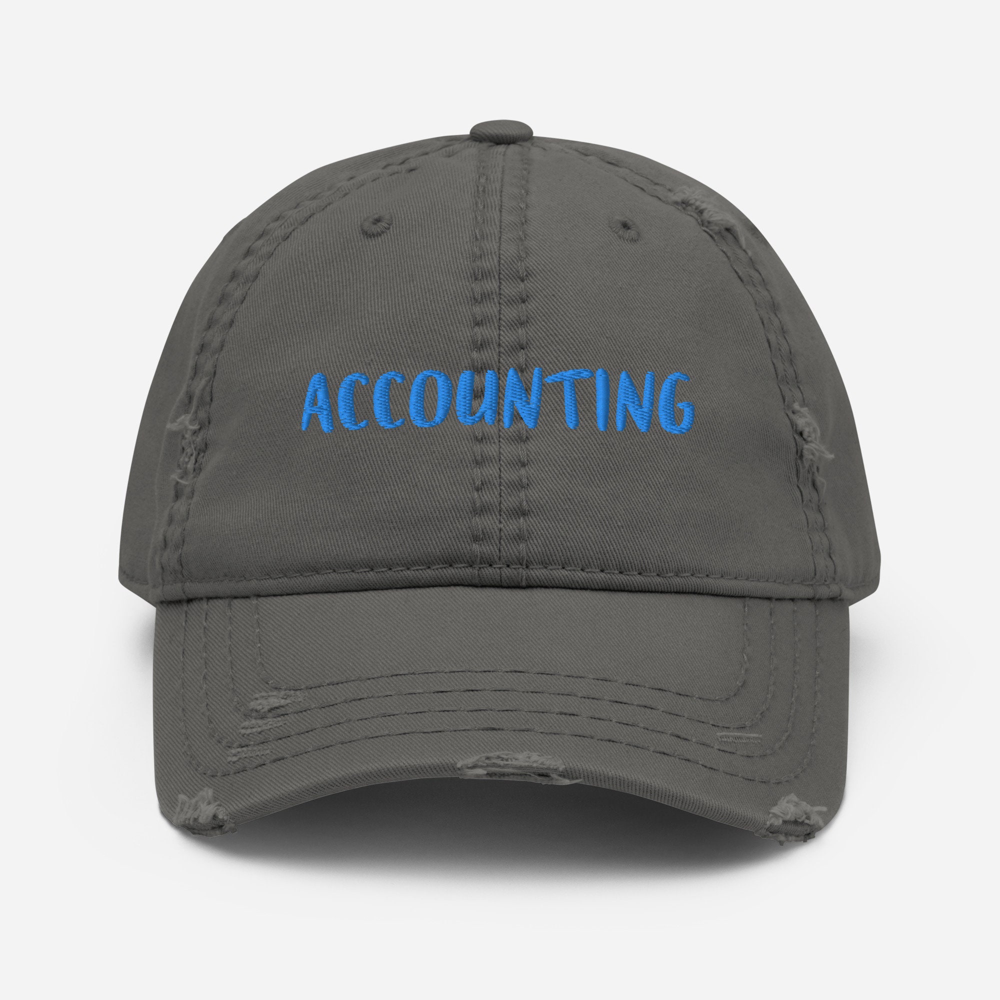 Accounting Hat Accounting Printed on Hat Distressed Hat - Etsy