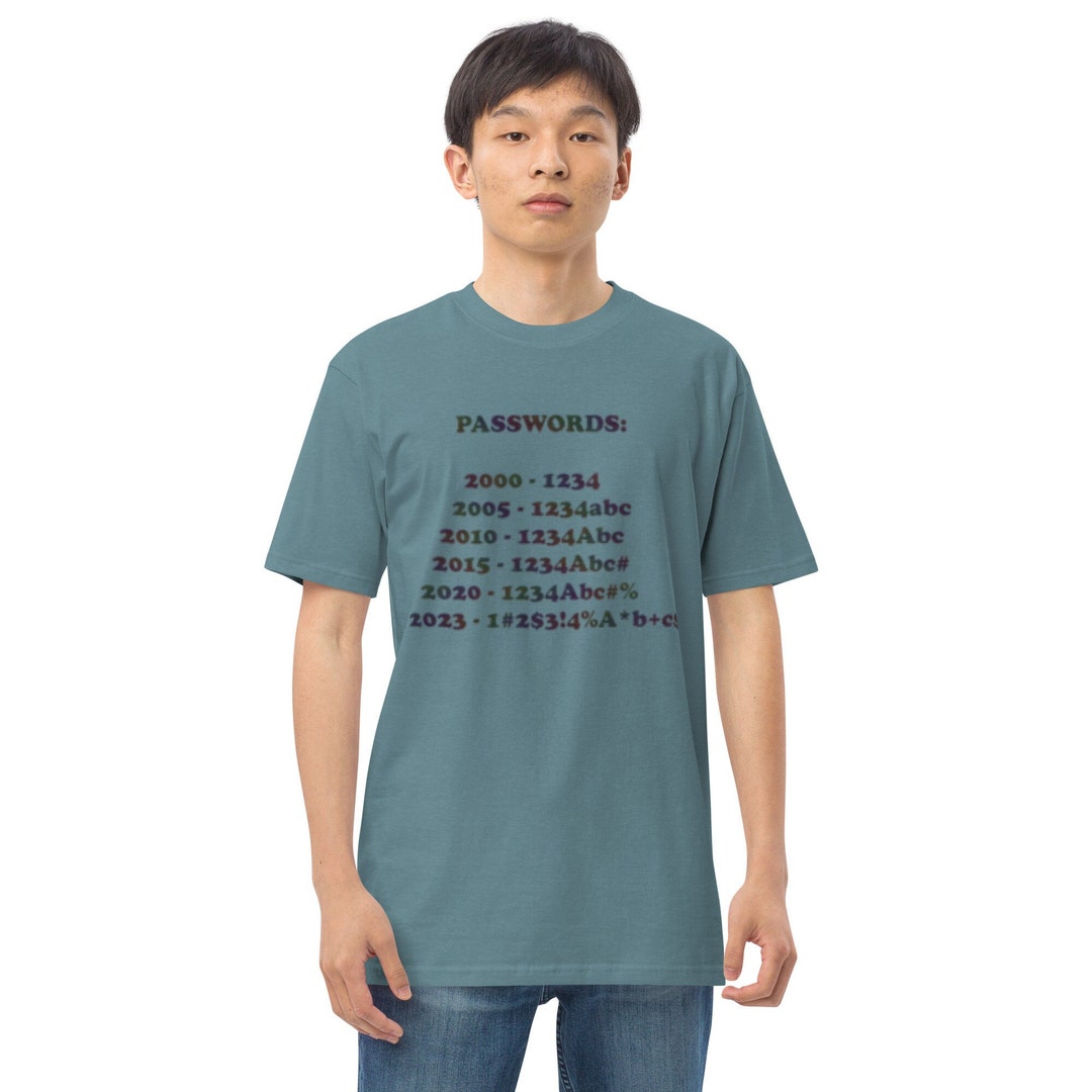 Passwords T-shirt Funny Gift for Nerd Funny Gift for Geek - Etsy