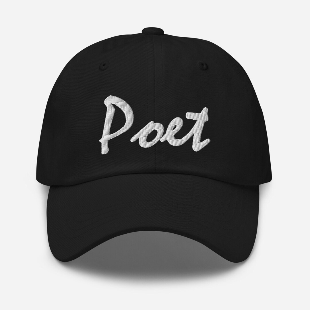 Poet Hat, Embroidered Cotton Twill, Writer Gift - Etsy