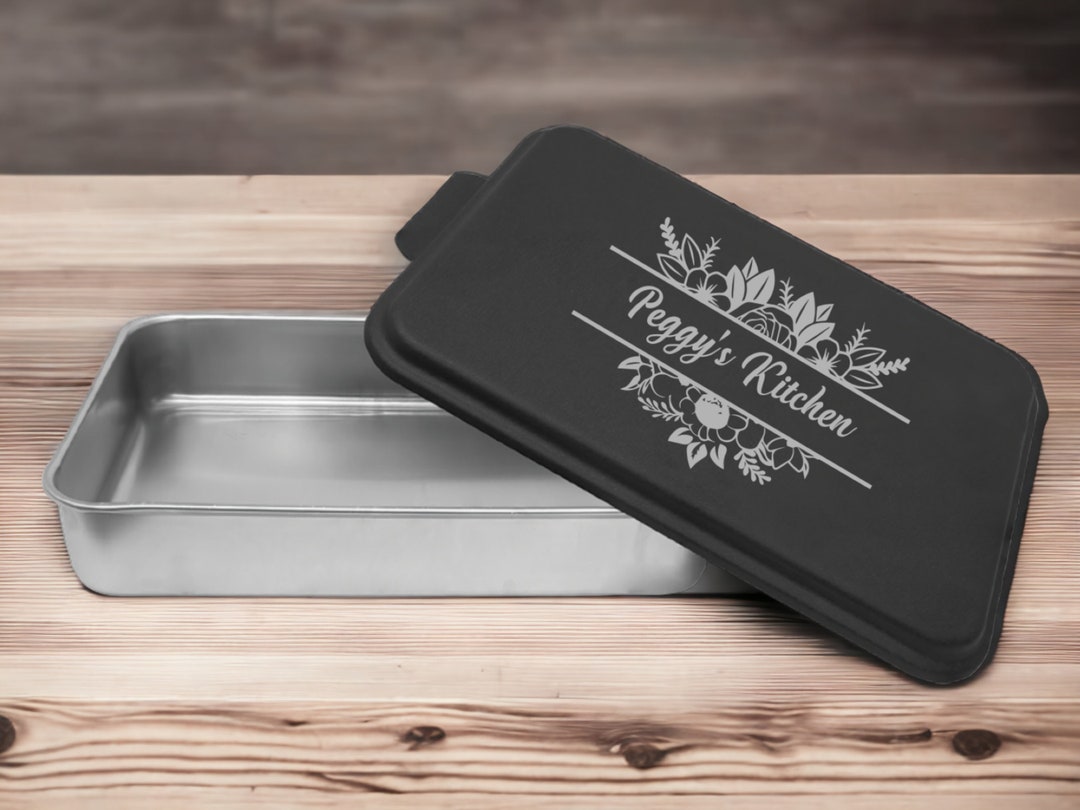 Custom Laser Engraved Cake Pan, 9 X 13 Aluminum Cake Pan With Engraved ...