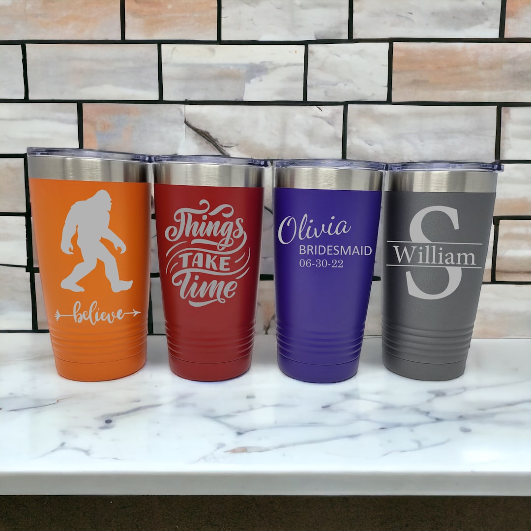 20 Oz Laser Engraved Tumbler 20 Oz Personalized Tumbler Custom