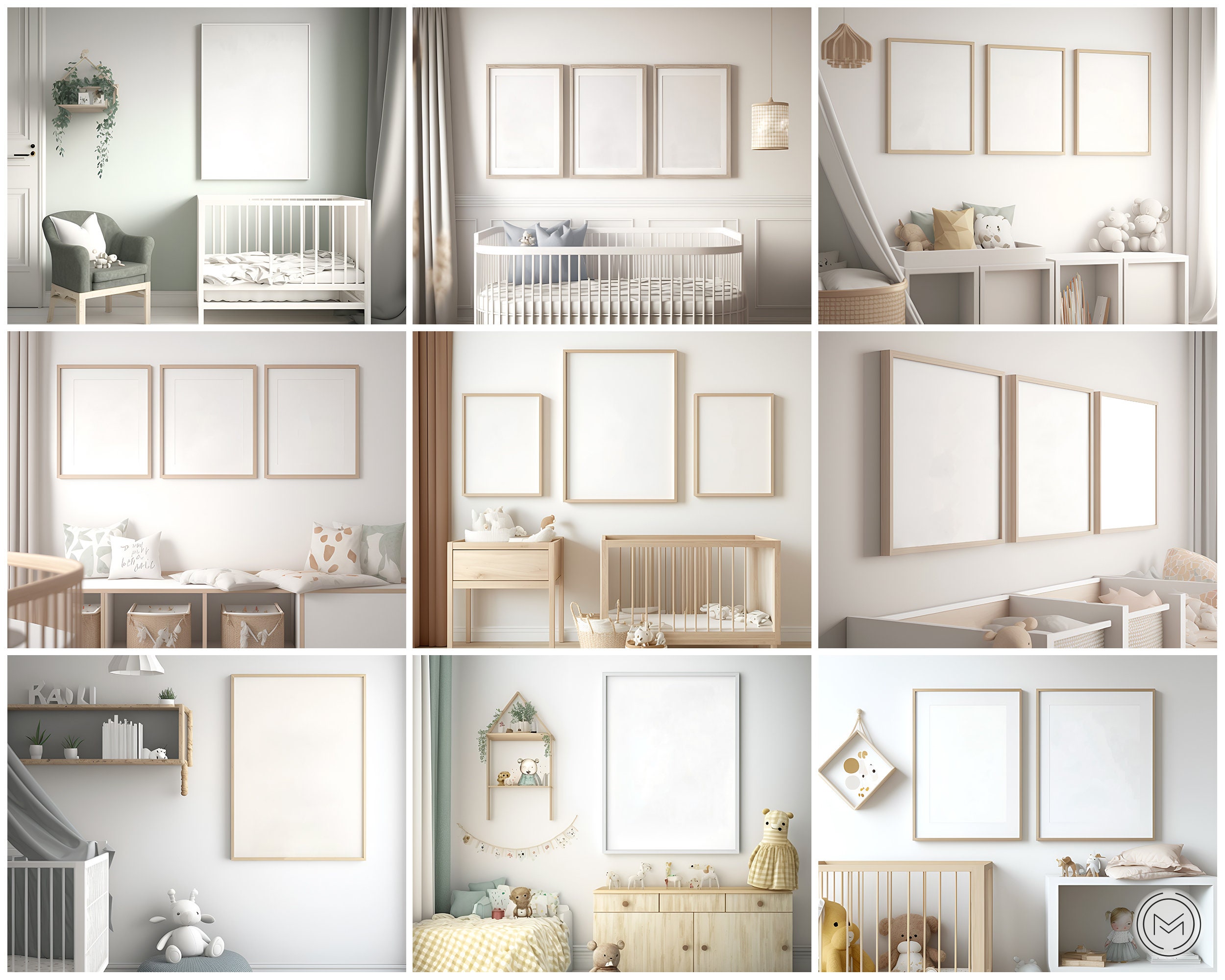 27 Nursery Mockup Frames Bundle M2 PSD Nursery Frames - Etsy