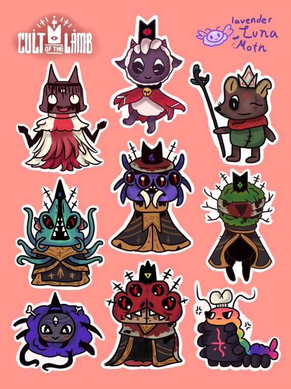 Cult of the Lamb Mini Sticker Sheet Heretics You'll Love - Etsy