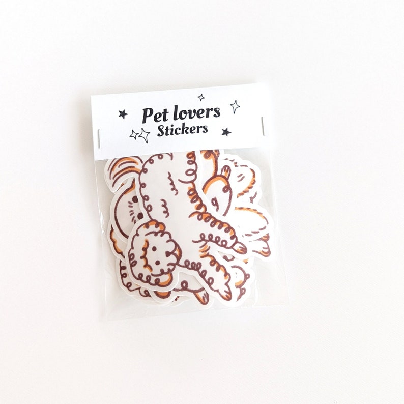 Dog Sticker, Die Cut Pet Sticker, Cute Stationery, Planner Stickers ...