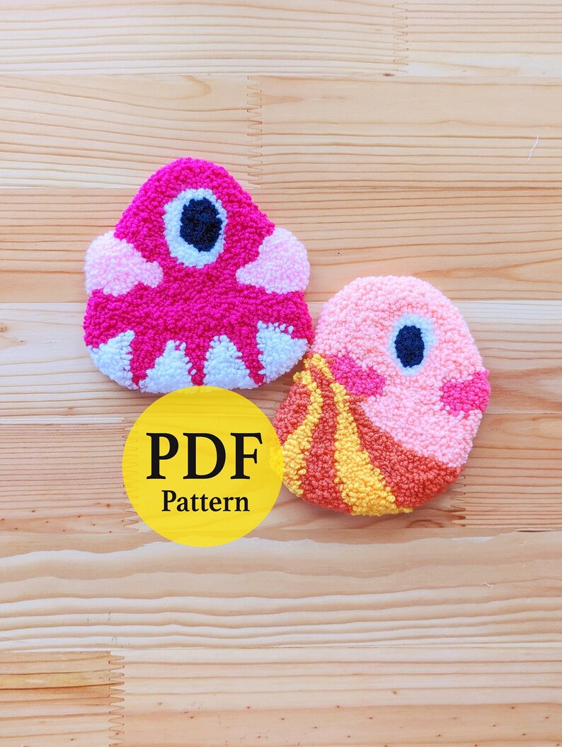 Punch Needle Pattern PDF Pattern Cute Punch Needling - Etsy