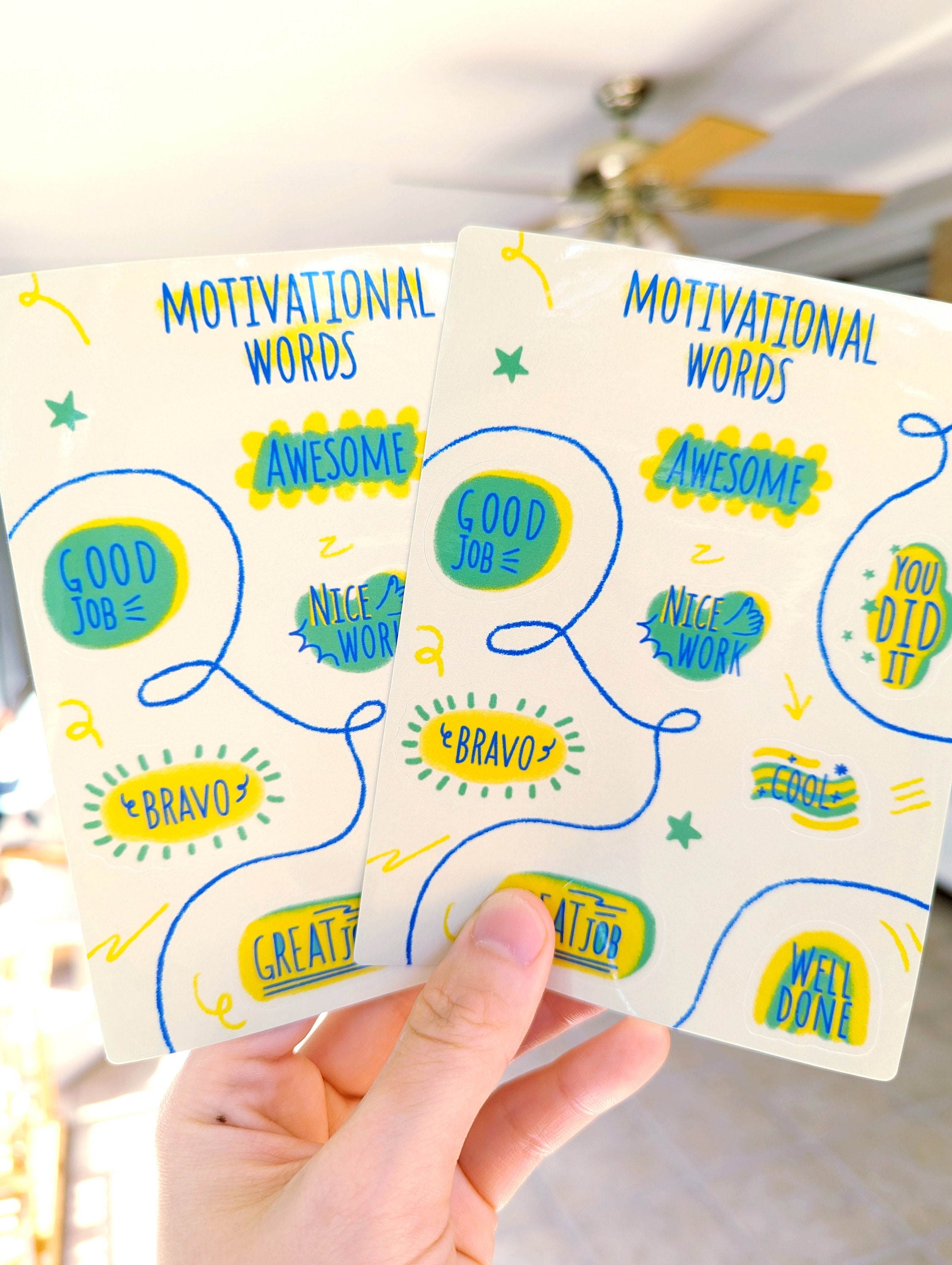 Sticker Sheet, Good Vibes Sticker, Encourage Stickers, Teamwork, Cute ...