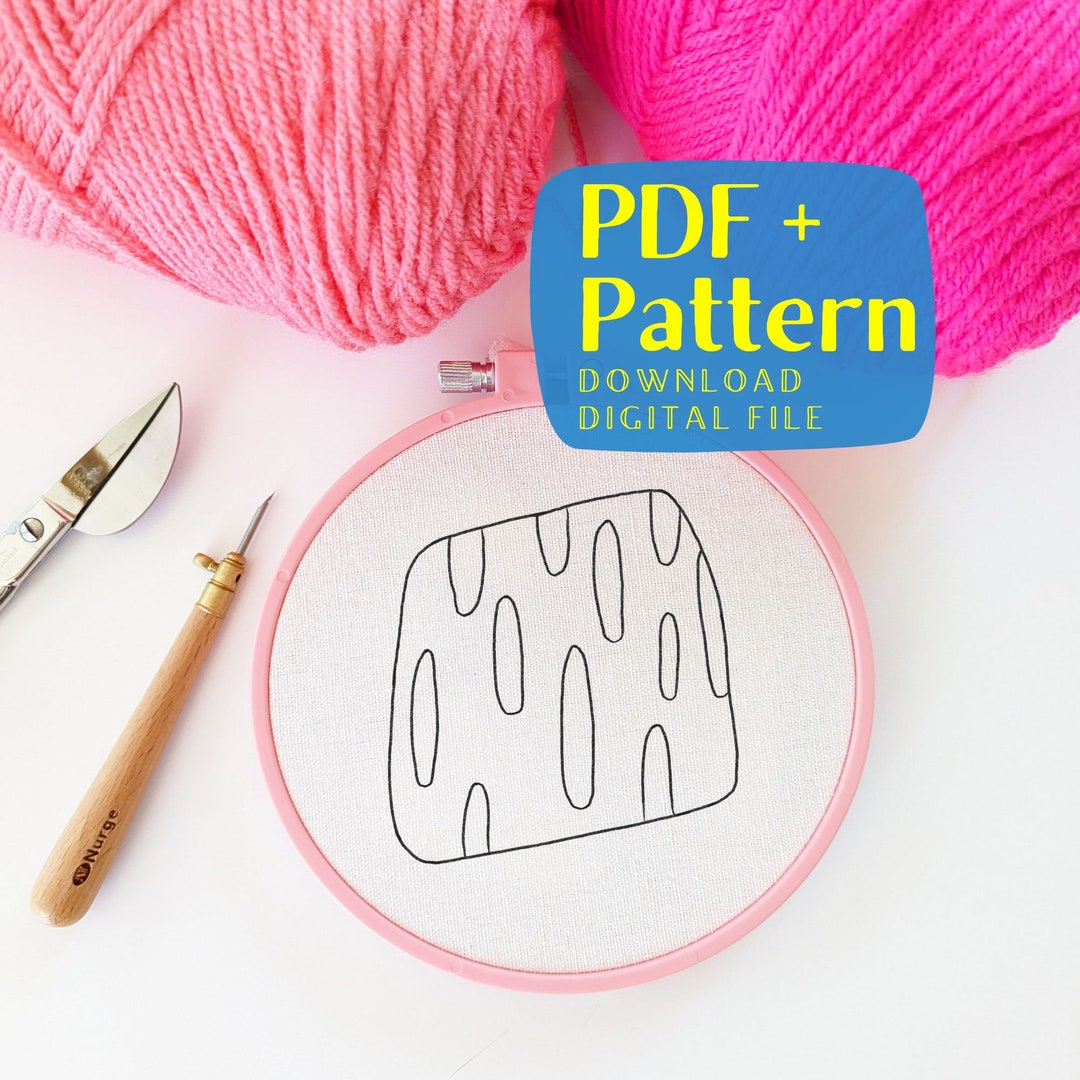 Punch Needle Pattern PDF Pattern Shape Art Punch Needling - Etsy