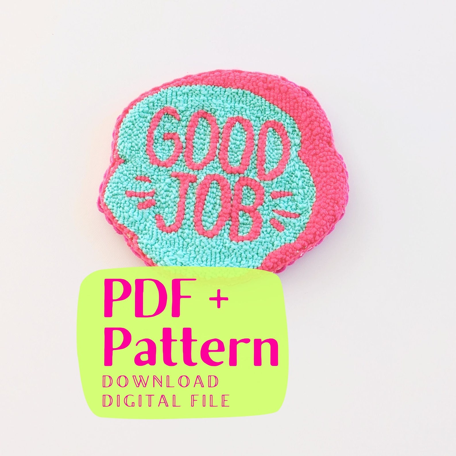 Punch Needle Pattern PDF Pattern Lettering Art Punch - Etsy UK