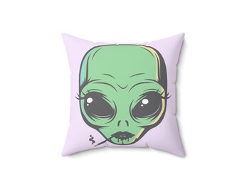 Alien Emoji Pillow - Etsy