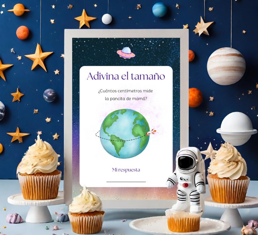 Astronaut Baby Shower Game 7 in Spanish / Astronauta Juego 7 De ...