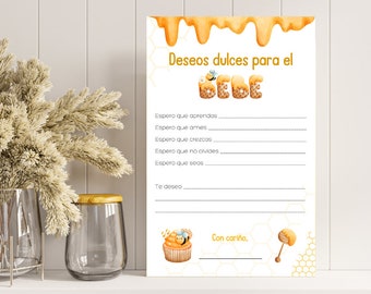 Bee Baby Shower Game 3 in Spanish / Abeja Juego 3 De Bienvenida De Bebe ...