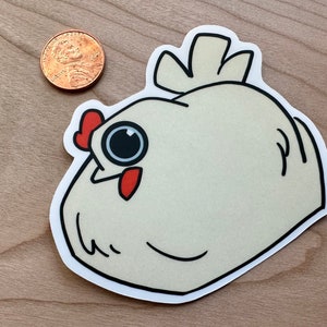 Chicken Sticker - Farm Decal Matte Vinyl Sticker - Cute Drawing ...