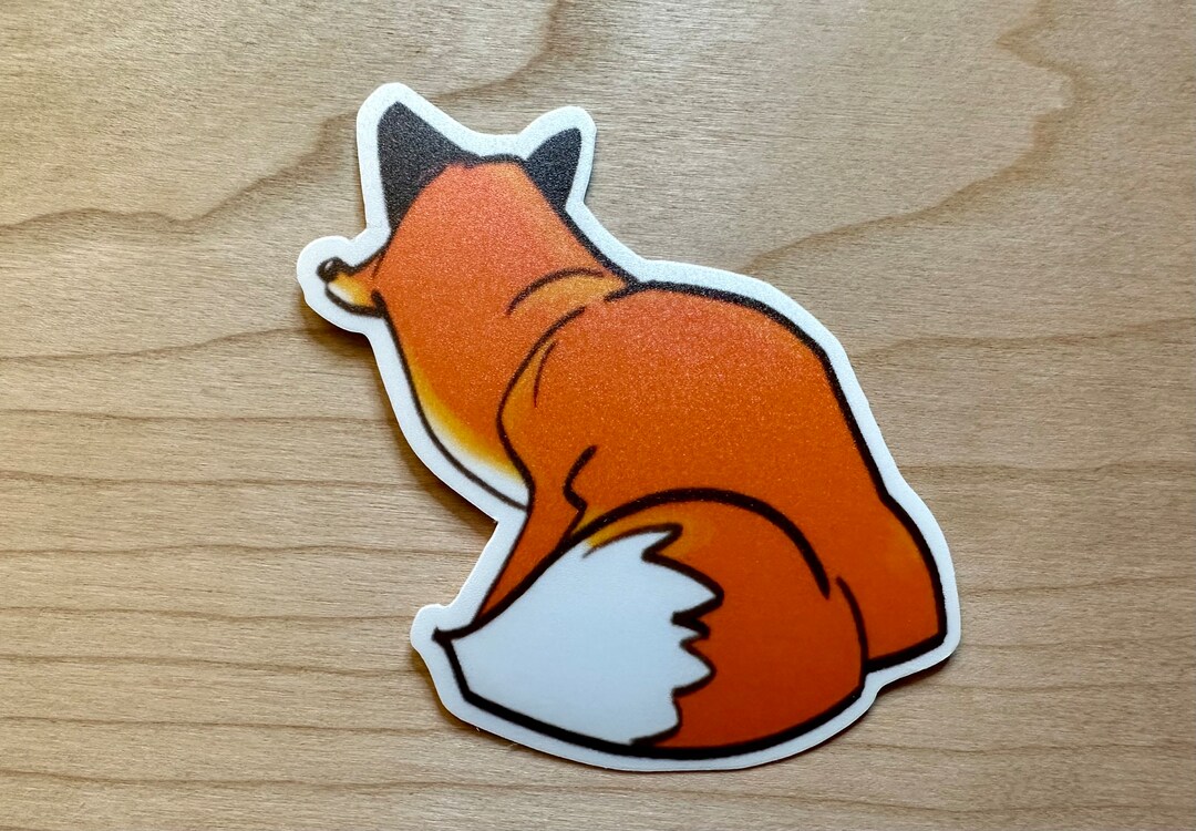 Fox Sticker - Wildlife Matte Vinyl Sticker - Laptop Decal - Red Fox ...