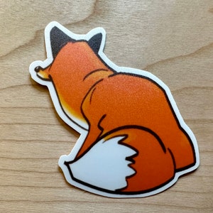 Fox Sticker - Wildlife Matte Vinyl Sticker - Laptop Decal - Red Fox ...