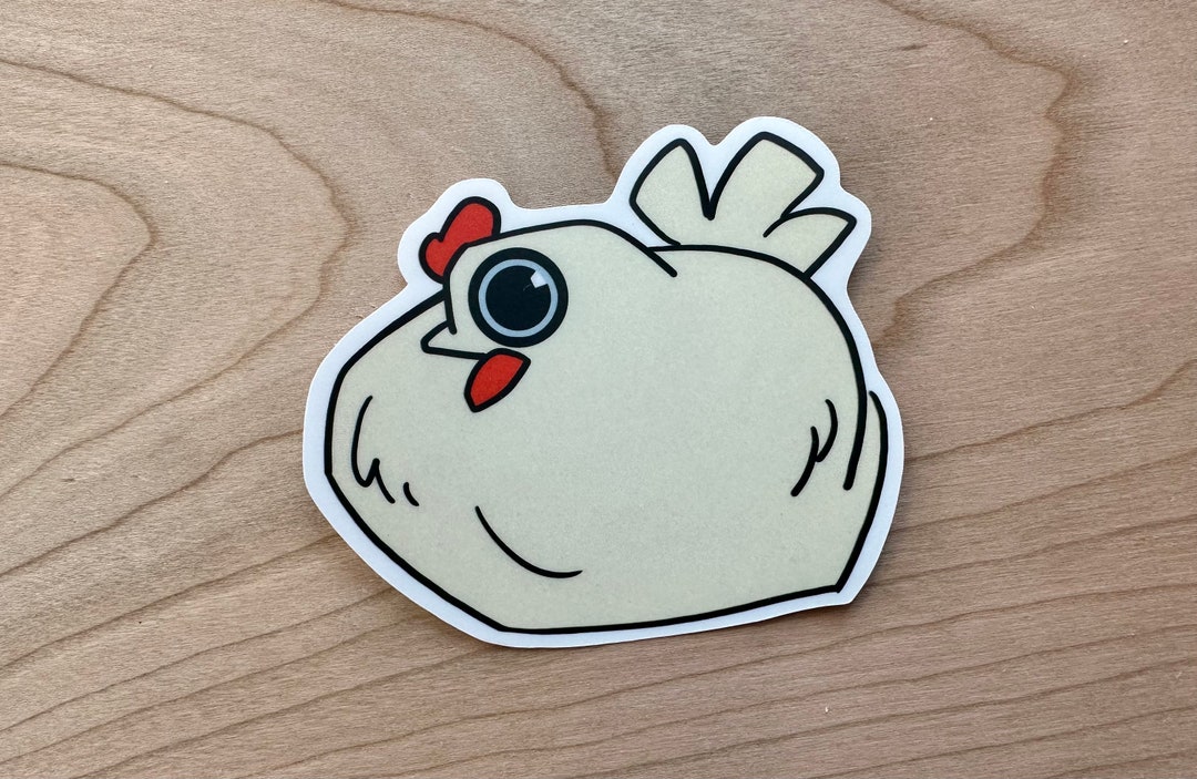 Chicken Sticker - Farm Decal Matte Vinyl Sticker - Cute Drawing ...