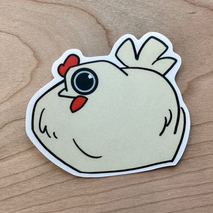 Chicken Sticker - Farm Decal Matte Vinyl Sticker - Cute Drawing ...