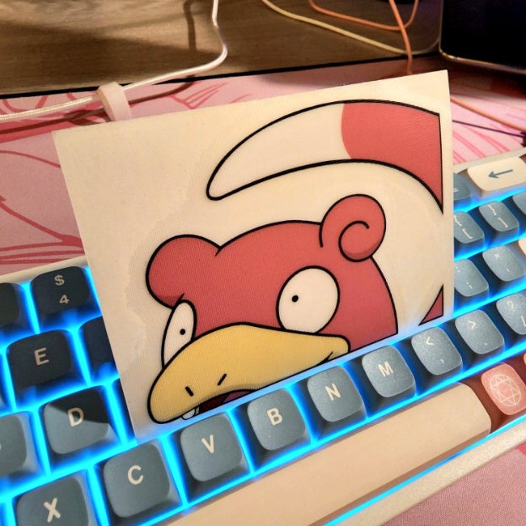 Kawaii Cute Anime Side Peeker Decal Sticker Waterproof & Weatherproof ...