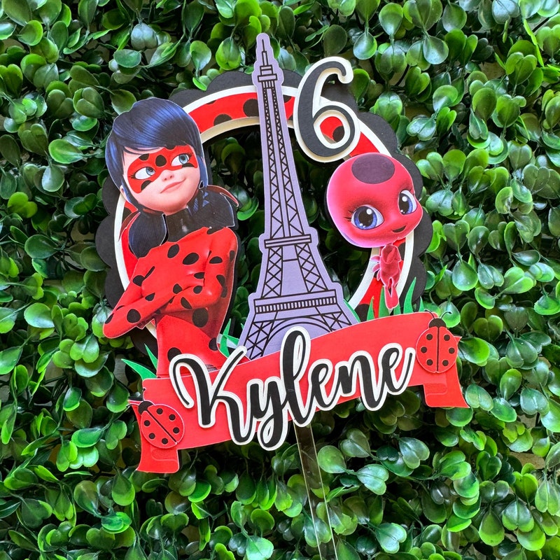 Lady Bug Cake Topper - Etsy