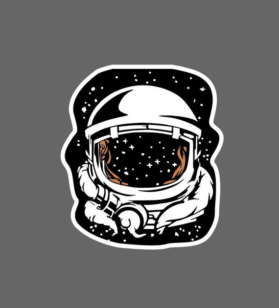 Astronaut Helmet Vinyl Sticker - Etsy