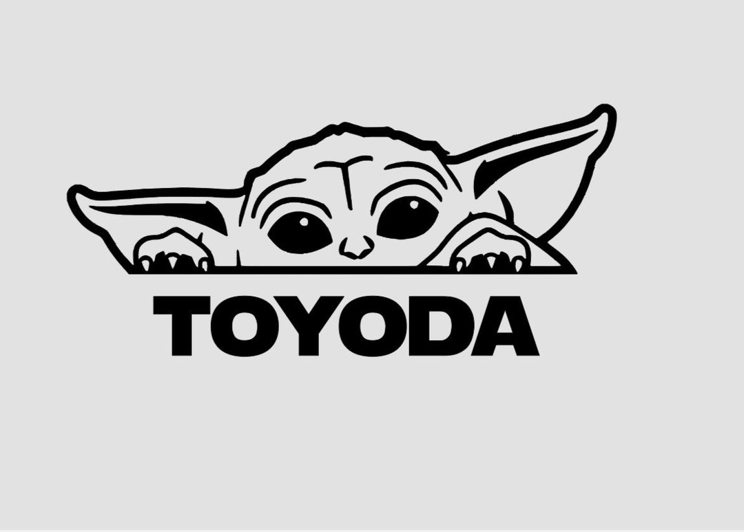 TOYODA Yoda Toyota Car Window Decal - Etsy