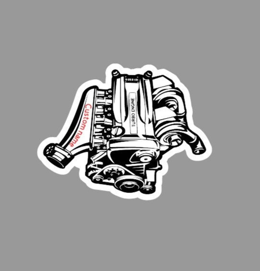 RB26 Engine Personalized Vinyl Sticker - Etsy