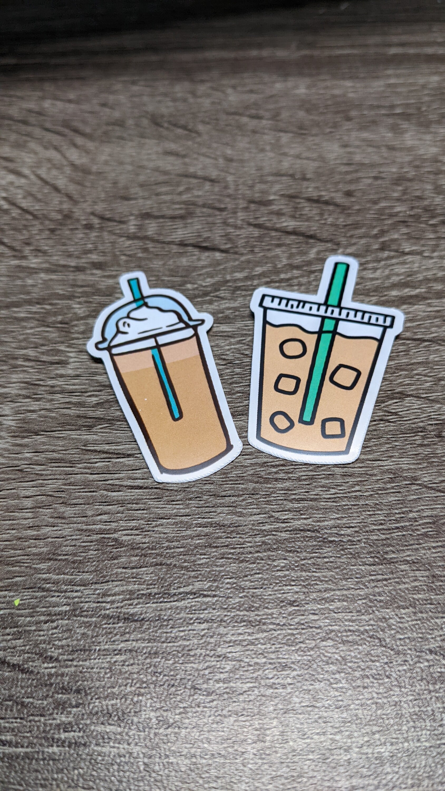 Iced Coffee Vinyl Sticker - Etsy