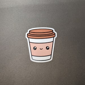 Lil Coffee Cup Vinyl Sticker - Etsy