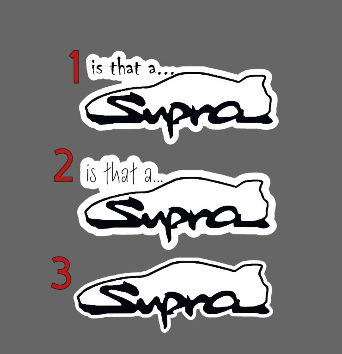 Is That A Supra Vinyl Sticker - Etsy