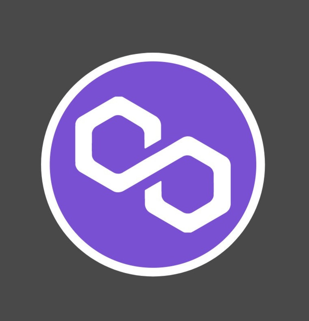 Polygon Matic Crypto Vinyl Sticker - Etsy