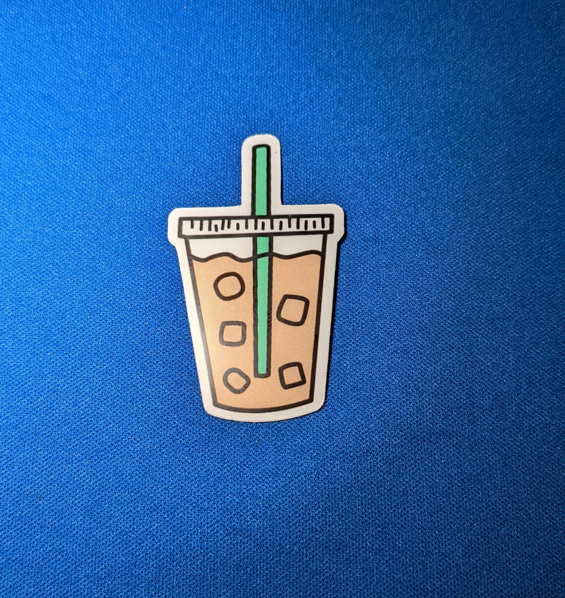 Iced Coffee Vinyl Sticker - Etsy