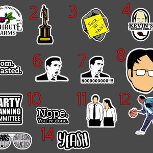 The Office TV Show Vinyl Stickers - Etsy