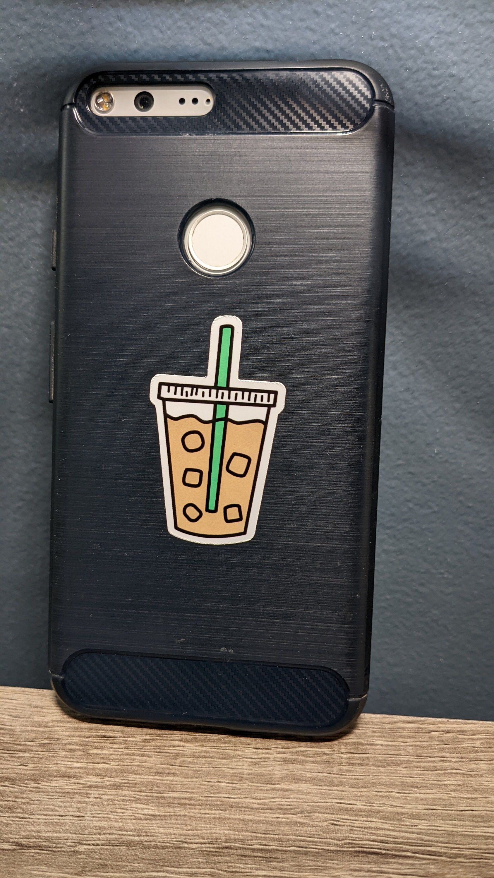 Iced Coffee Vinyl Sticker - Etsy
